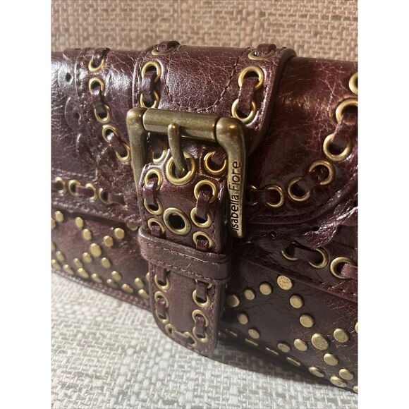 Isabella Fiore | Bags | Isabella Fiore Genuine Leather Studded Eyelet ...